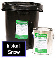 Magic snow is non evaporative fake snow ground cover