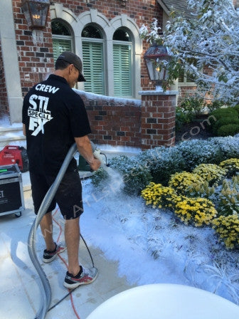 Snow Flock Machine Creates Realistic Snow Ground Cover