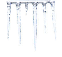 Fake icicles 11 by 12 for movie and tv props